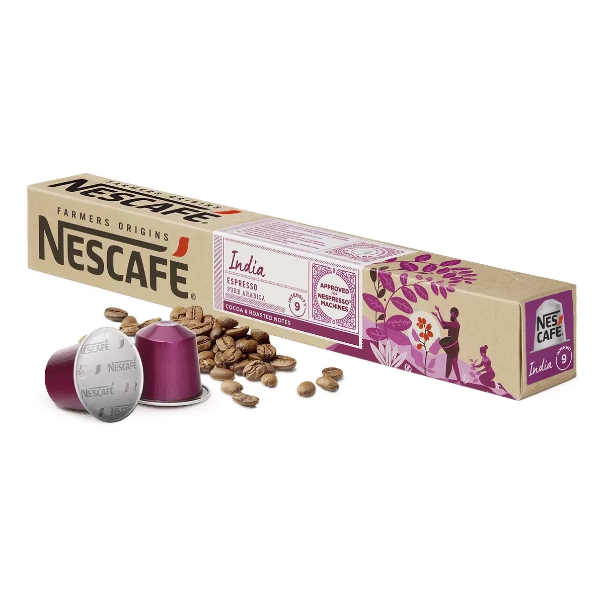 Café Fácil - Cápsulas Nescafé Farmers Origins India - 10 cápsulas