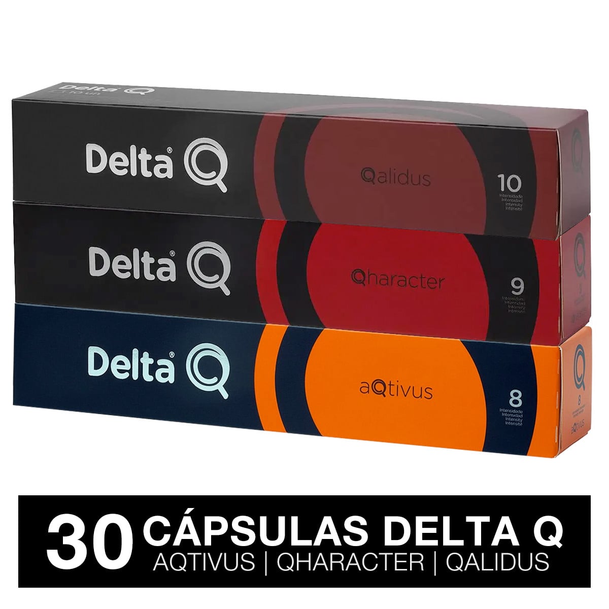 Café Fácil - Kit Cápsula de Café Delta Q Intensos - 30 Cápsulas